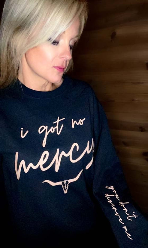 NO MERCY - Black – CountryFide Custom Accessories and Outdoors